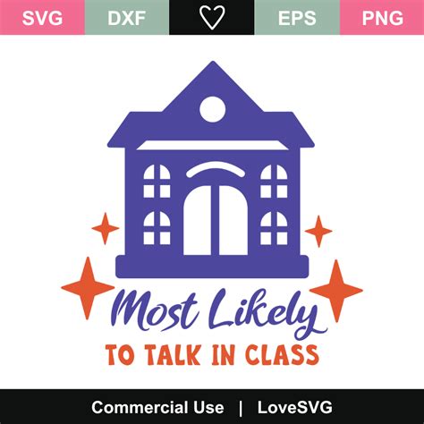 Most Likely To Talk In Class Svg Cut File