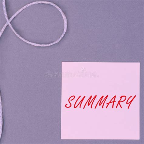 Handwriting Text Summary Conceptual Photo Brief Statement Abstract Synopsis Concise Abbreviated