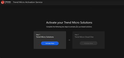 Activating Trend Micro Cloud One Products Using Activation Links