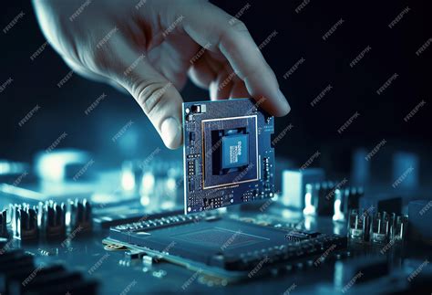 Premium Photo Engineer Repairman Computer Unloads Cpu Microprocessor