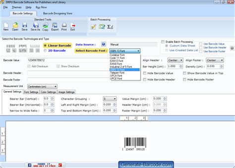 How To Generate Linear And 2d Barcode Labels For Libraries And Publishing Industries Label