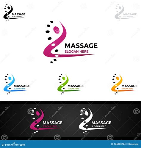 Set Logo Osteopathy Cartoon Vector 91167621
