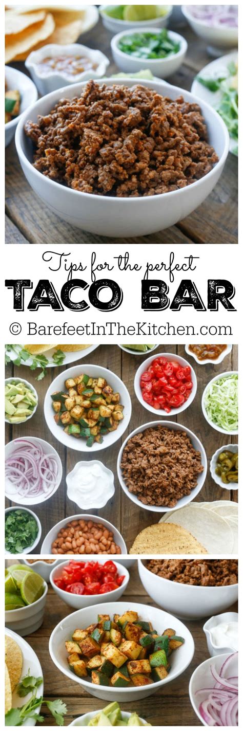 Make Your Own Tacos Bar Recipes Mexican And Tex Mex Flavors Taco