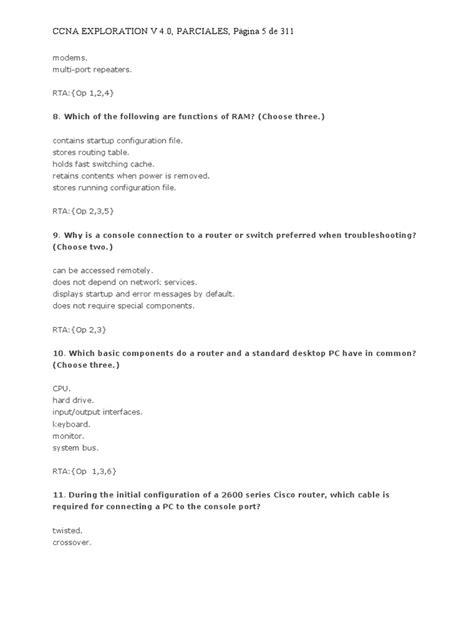 Ccna Exploration V 4 0 Parciales Página 5 De 311 Pdf