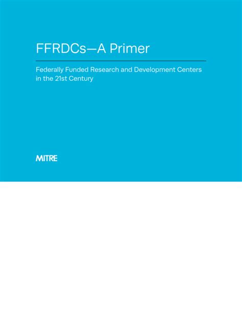 Ffrdc A Primer2015 Pdf