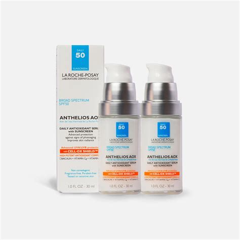 La Roche Posay Anthelios Aox Daily Antioxidant Serum Spf 50 2 Pack