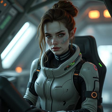 Dark Elf Female Space Pilot Stable Diffusion Online