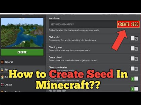 How To Create Minecraft Seed How To Create Seed For Minecraft Pe Minecraft Best Seed