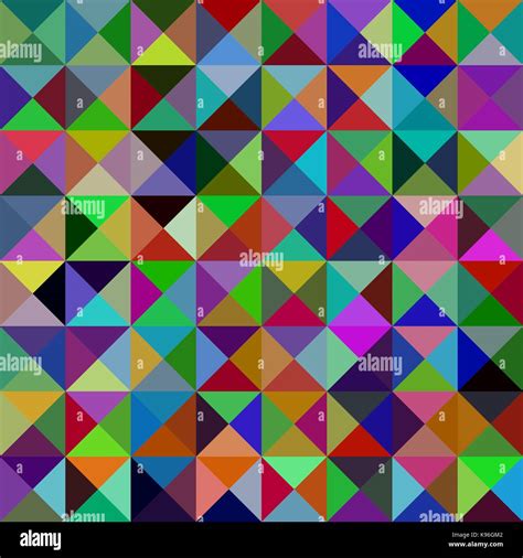 Geometric Abstract Triangle Mosaic Pattern Background Vector Graphic From Triangles Stock