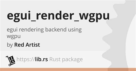 Egui Render Wgpu Rust GUI Library Lib Rs