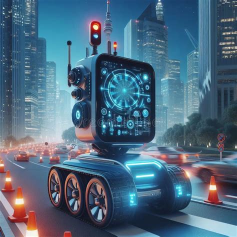 162 115 Traffic Management Robot A Robot Designed For Traffc Stock