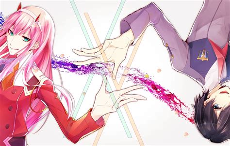 Обои двое 002 Darling In The Frankxx Милый во Франксе Хиро картинки на рабочий стол раздел