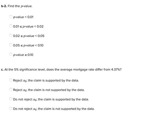 Solved B Find The P Value P Value S P Value