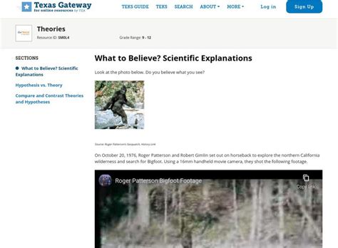 Texas Gateway Theories Unit Plan For 9th 10th Grade Lesson Planet