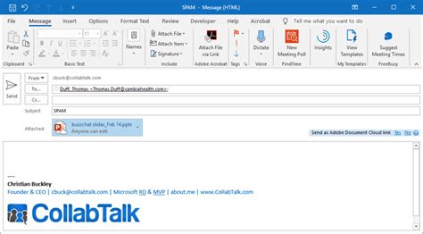How To Make An Email Address A Link In Outlook Signature Printable Online