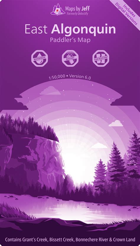 Jeffs Algonquin Park Paddling Map Maps By Jeff