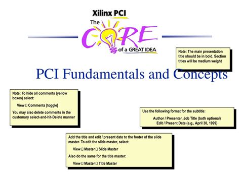 PPT PCI Fundamentals And Concepts PowerPoint Presentation Free Download ID 9308024
