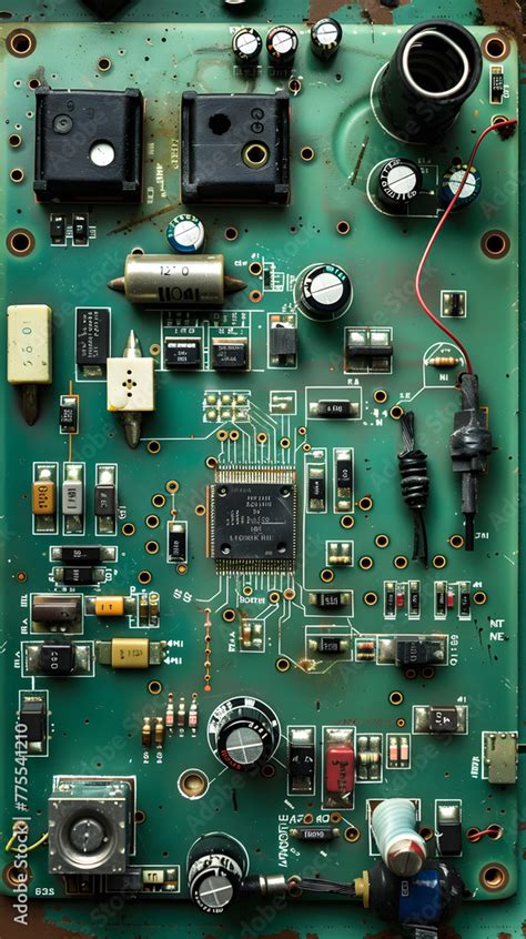 Comprehensive View Of A Complex Lm555 Timer Project On A Printed
