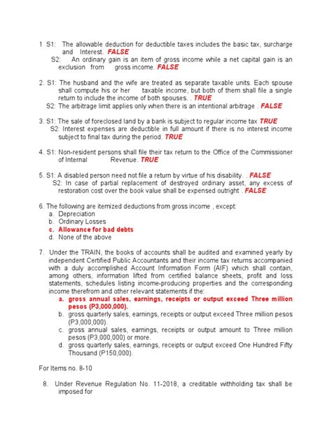 Theories 1 Pdf Income Tax Deduction