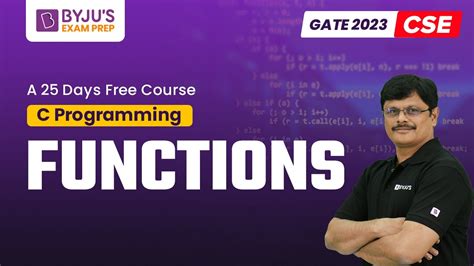 functions c programming for gate 2023 computer science cse exam byju s gate youtube