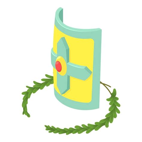 Premium Vector Rectangular Shield Icon Isometric Illustration Of