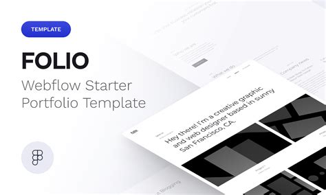 template webflow folio figma