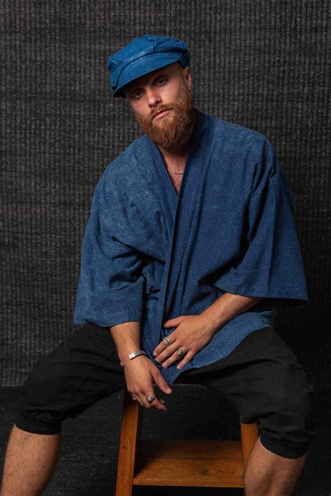 Stone Wash Kimono Indigo Kashi Australia
