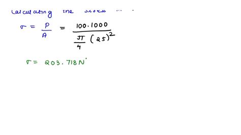 SOLVED QI Two Solid Circular Cross Section Bar As Shown In The Figure Hfthe Stress In Lent