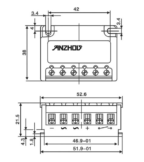 ANZHOU,PME600-S RECTIFIER,200V/415VAC/90V/187VDC-Brakes POWER UNIT,6 ...