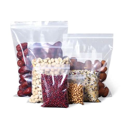 Large 12 X 18 Clear Reclosable Zip Plastic Poly Bags With Resealable