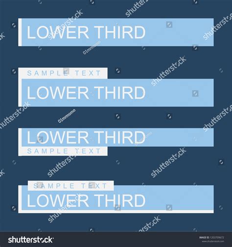 Lower Third Design Template Vector Illustration Stock Vector Royalty Free 1203709672