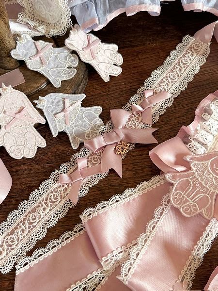 Black Pink Lace Choker