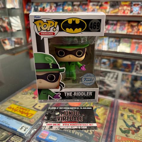 Funko Pop 469 The Riddler Lenigmista Batman Mondo Virtuale