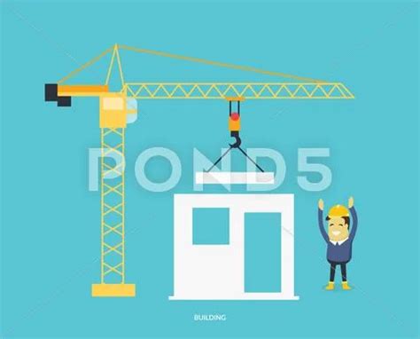 Building Process Flow Stock Illustration Graphic