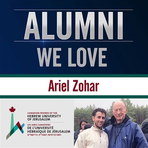 Ariel Zohar Alumni Spotlight The Canadian Friends Of Hebrew University