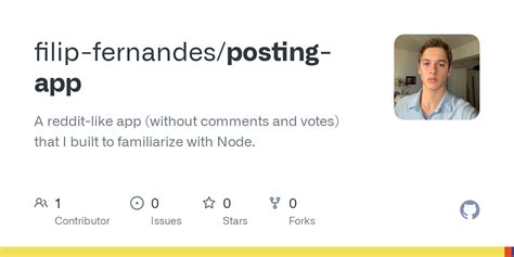 github filip fernandes posting app a reddit like app without comments and votes that i