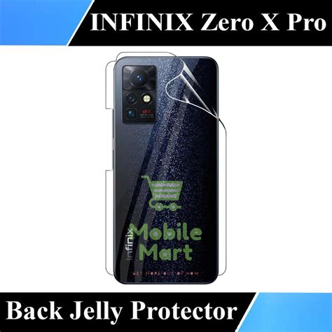 Infinix Zero X Pro Back Protector Transparent Hydrogel Soft Film Jell Protection For Infinix