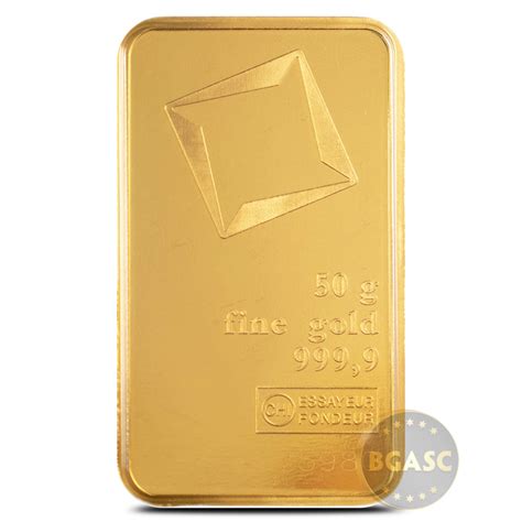 50 Gram Gold Bar Varied Condition Any Mint L Bgasc™