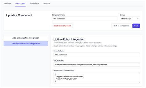 Make An Uptime Robot Status Page OnlineOrNot