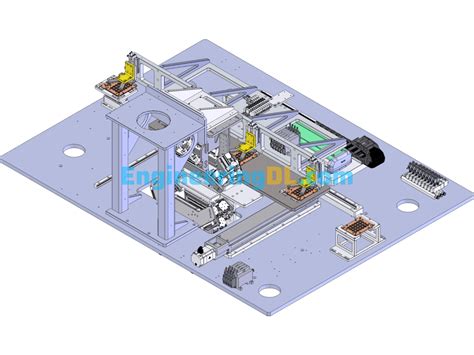 Automatic Defect Detection Machine Cell Phone Cover Glass Appearance Inspection SolidWorks