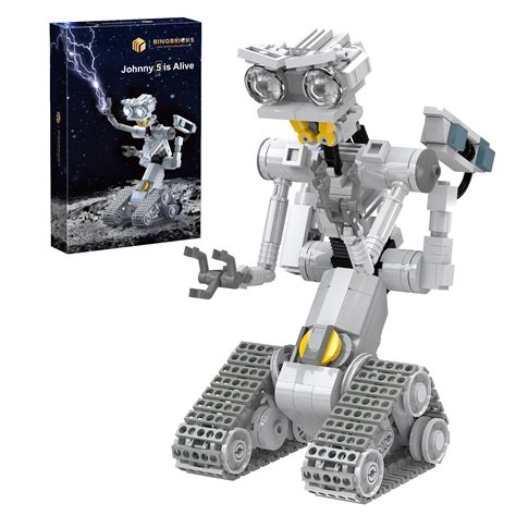 Johnny 5 Robot Building Block Set Short Open Circuit Movie Johnny 5 Action Figure Track Robot
