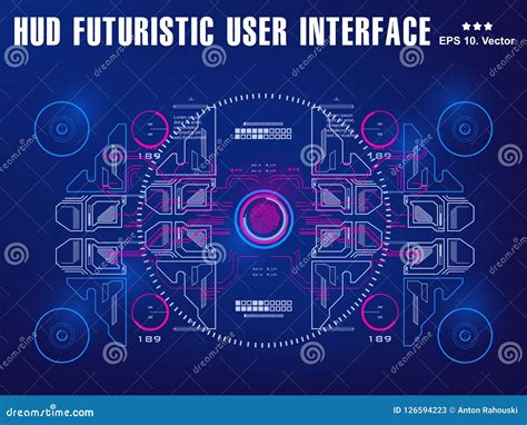 Futuristic Virtual Graphic Touch User Interface Target Sci Fi Helmet Hud Future Technology
