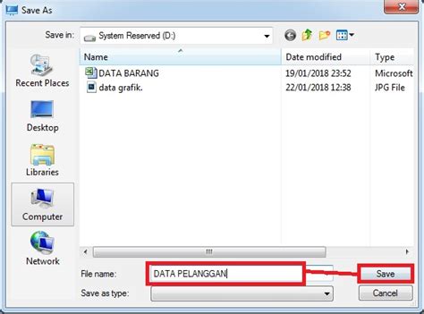 Eksport Data Pelanggan Menjadi File Excel 3