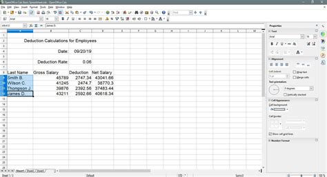 Libreoffice Calc Basic