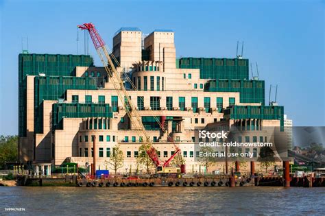 Exterior Architecture Of Mi6 Building At Vauxhall Cross In London Uk