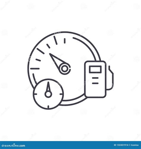 Business Dashboard Line Icon Concept Business Dashboard Vector Linear Illustration Symbol