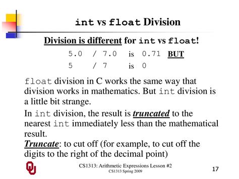 Arithmetic Expressions Lesson 2 Outline Ppt Download