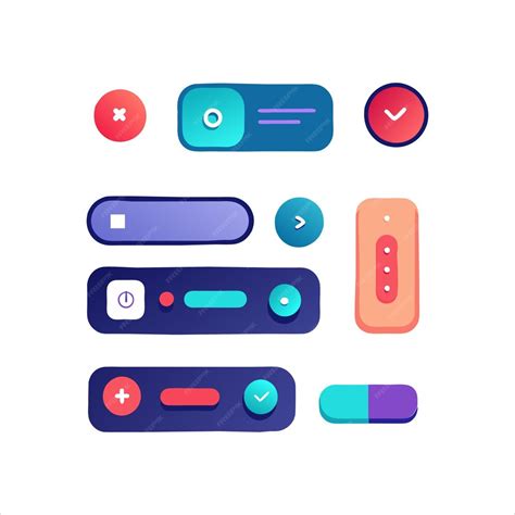 Premium Vector Use Interface Icon Set Buttons Sliders And Web