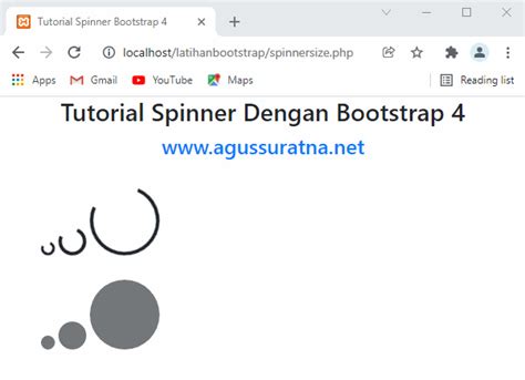 Tutorial Bootstrap 15 Spinners Bootstrap