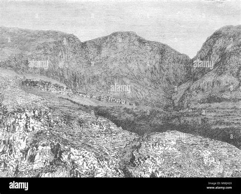Greece Mount Parnassus And Delphi C1885 Old Antique Vintage Print